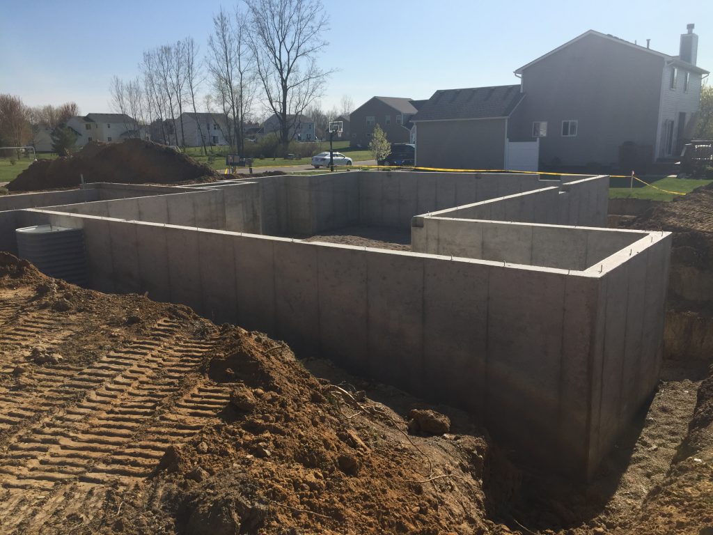 New Construction in Grand Blanc, Michigan - Rock Foundations